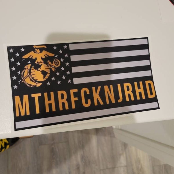 USMC Vinyl Sticker - Etsy