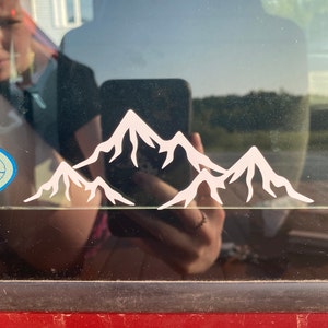 Mountain Range Decal Multiple Colors and Sizes Available Car Decal ...