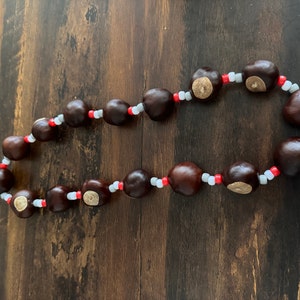 THE Ultimate Ohio State Buckeye Necklace 16 to 18 High Quality Ohio ...