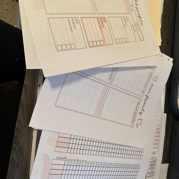 Homeschool Printable Planner 2023 2024 Printable Pink Boho Homeschool ...