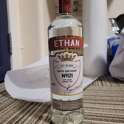 EDIT YOUR OWN Personalised Bacardi Rum Bottle Label to Fit 700ml / 1 ...