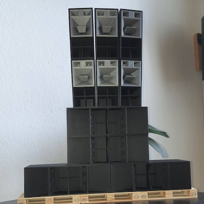 Fiktion-one Res 5 Speaker Set. 3d-printed Miniatures. Sound System ...