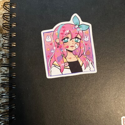 OMORI Aubrey and Bunnies Decora Fashion Cute Sticker - Etsy