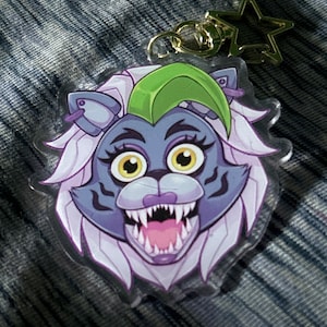 FNAF Security Breach Keychains Glamrock / Shattered Freddy, Monty ...