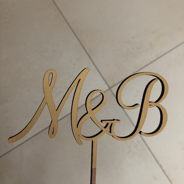 Cake Topper Wedding, Letters Cake Topper, Cake Topper for Wedding ...