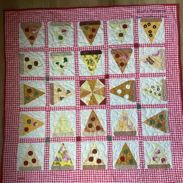 Pizza Slice Quilt Block PDF Instant Download Quilt Pattern 6 Inch and ...