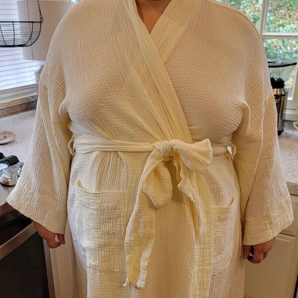 Jersey Red Kimono, Warm Kimono Cape, Natural Jersey, Gift for Girl ...