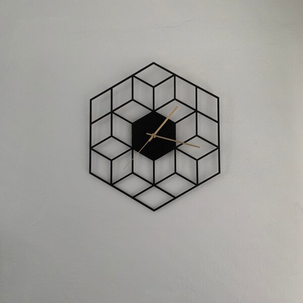Brown Wall Clock - Minimalist Design Scandinavian Style Wall Decor for ...