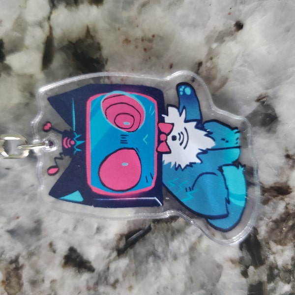 Cat Vox - Hazbin Hotel Keychain - Cute Cat Vox Charm - Etsy