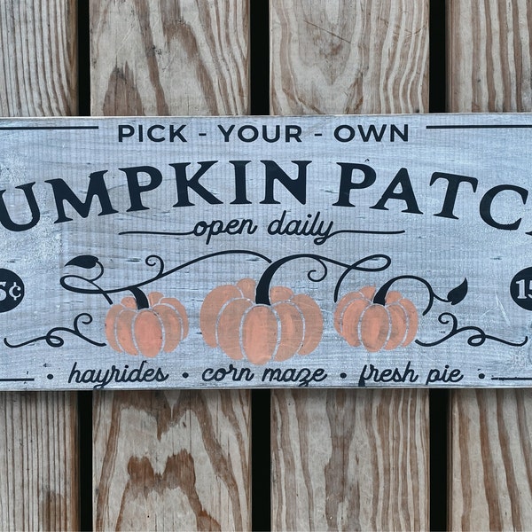 Pick Your Own Pumpkin Patch Sign SVG Cut File. A Fall SVG Cut File With ...