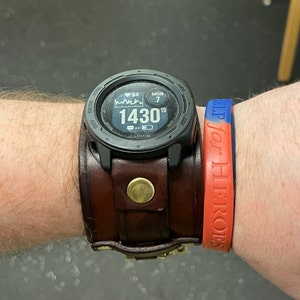 Fallout inspired unisex wrist watch made from full grain veg | Etsy