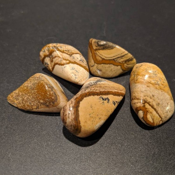Picture Jasper Tumbled Gemstones-jasper Tumbled Stones-tumbled Stones ...