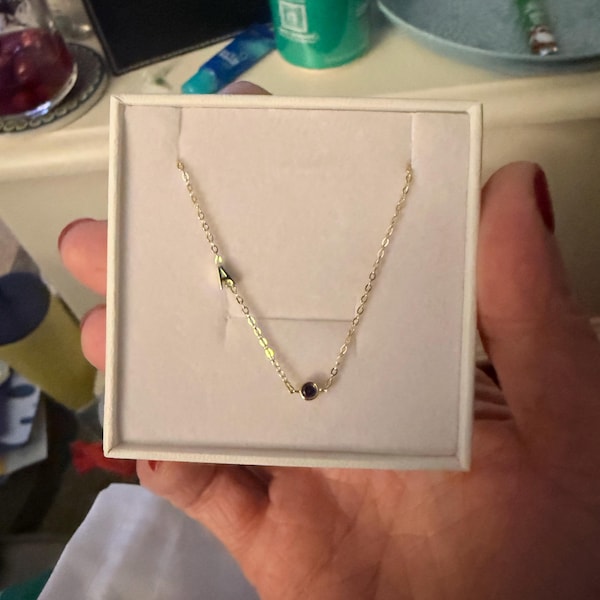 Gold Necklace, Solid Gold Chain, Tiny Gold Chain, Dainty Gold Chain ...