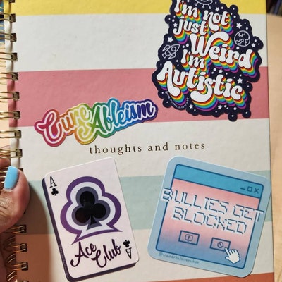 Arms T-rexin Sticker Neurodivergent Autistic Pride Waterproof Vinyl ...