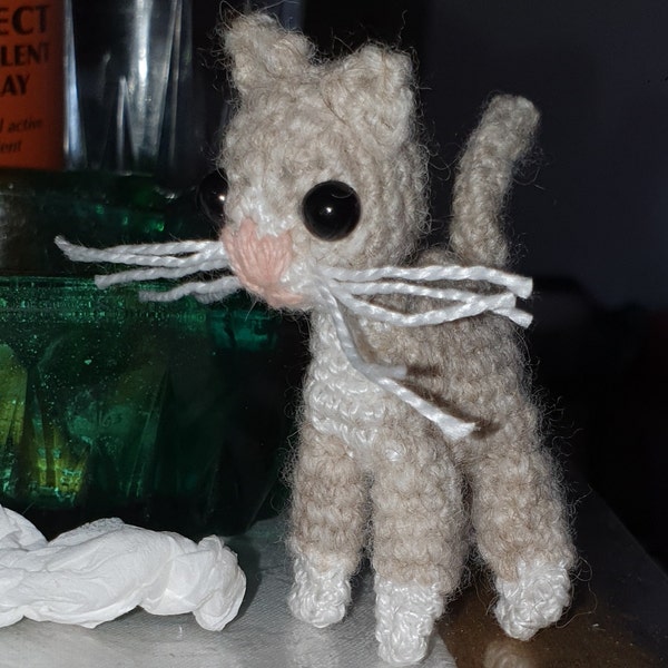 Mini Cat Knitting Pattern Tiny Pet Pattern. Nimble Mouse as a Gift ...