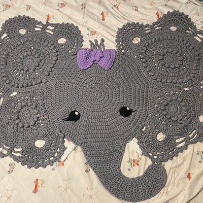 CROCHET PATTERN Josefina and Jeffery Elephant Rug - Etsy