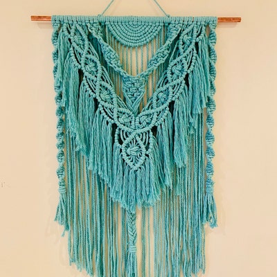 DIY LAYERED MACRAME Wall Hanging Pattern, Macrame Photo Tutorial, Learn ...
