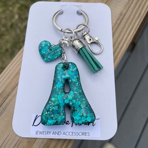 Custom Purple Flower Resin Keychain, Personalized Pressed Dried Floral ...