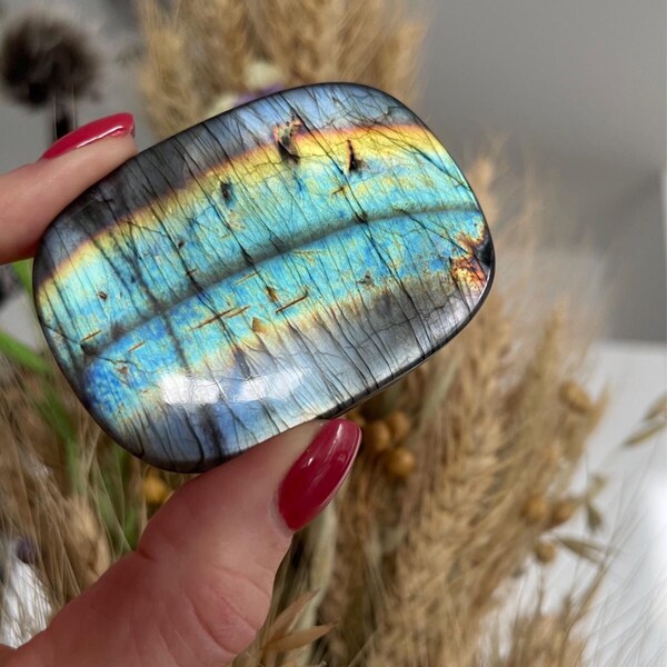 Very Attractive Big Size AAA+ Quality Rainbow Spectrolite Cabochon ...
