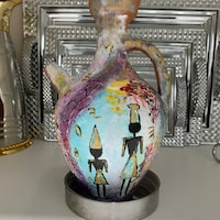 Set of 6 Arak Glass Cups Lebanese Traditional Arak Drinking Glasses ...