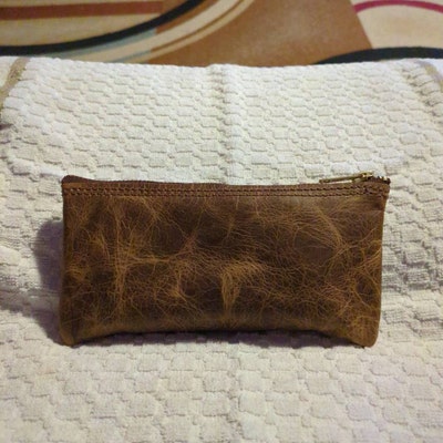 Leather Coin Purse / Squeeze Frame Pouch Personalized Free Shipping ...