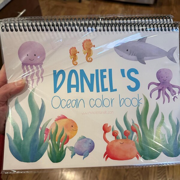 Custom Children's Color Book Full Size Large Coloring Book for Kids Fun ...