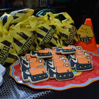 Bulldozer Cookies 1 Dozen - Etsy