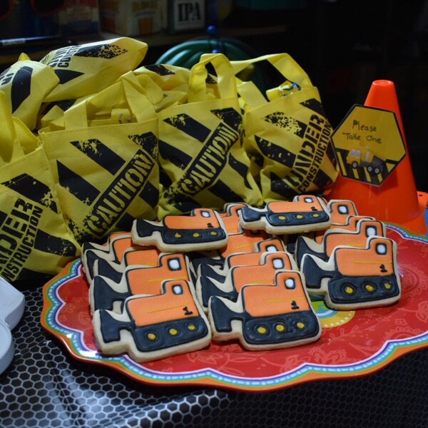 Bulldozer Cookies 1 Dozen - Etsy