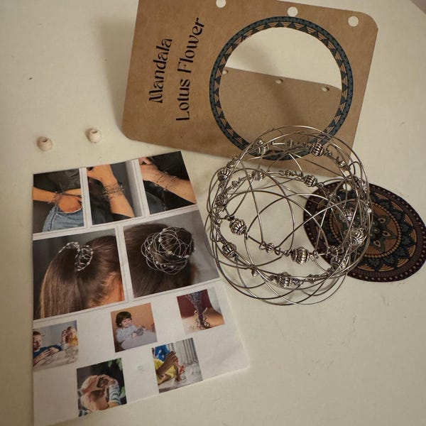 Pocket Wire Fidget Mandala/nostalgic 3D Stress-relief Toy/jewelry/desk ...