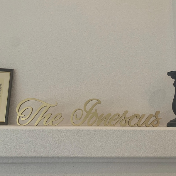 Self Standing Custom Signs Tabletop Wood Sign Home Decor Letters 4 to 8 ...