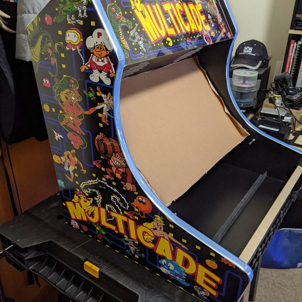 Micro Center Bartop Multicade Arcade Cabinet Graphics Stickers Marquee ...