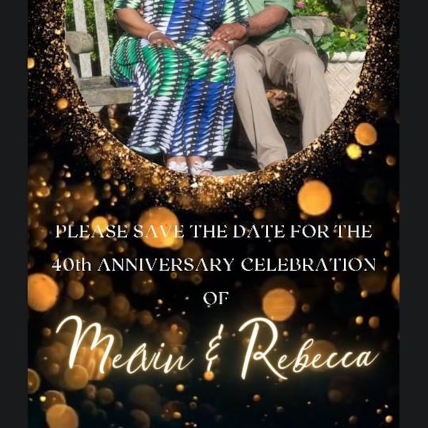 Editable Save the Date Invitation Template Digital Red Birthday Modern ...