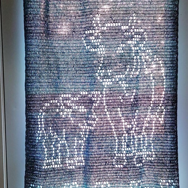 Dinosaur Filet Crochet Baby Blanket PDF Pattern - Etsy