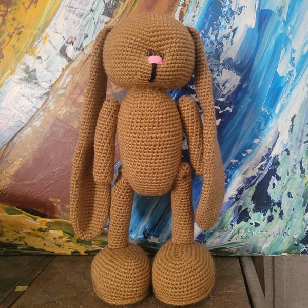 Amigurumi Crochet Tilda Bunny Pattern. Unclothed. Bunny ONLY, Pants Not ...
