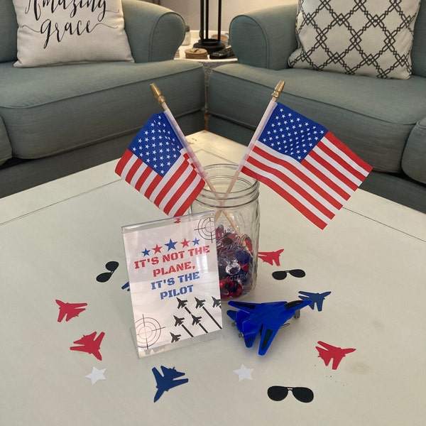 Top One 1st Birthday Decorations- Jet Baby Shower Confetti- 2nd ...