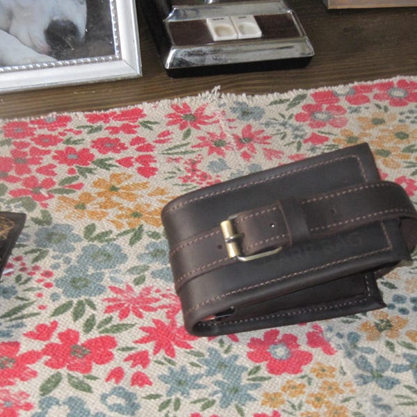 Leather Wall Pocket, Leather Wall Pouch, Leather Mail Holder, Leather ...