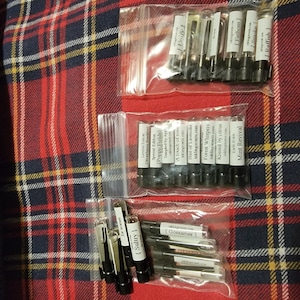 Earth Notes 6 Pack Set Natural Oil Perfumes Small Roll-on Bottles Apple ...