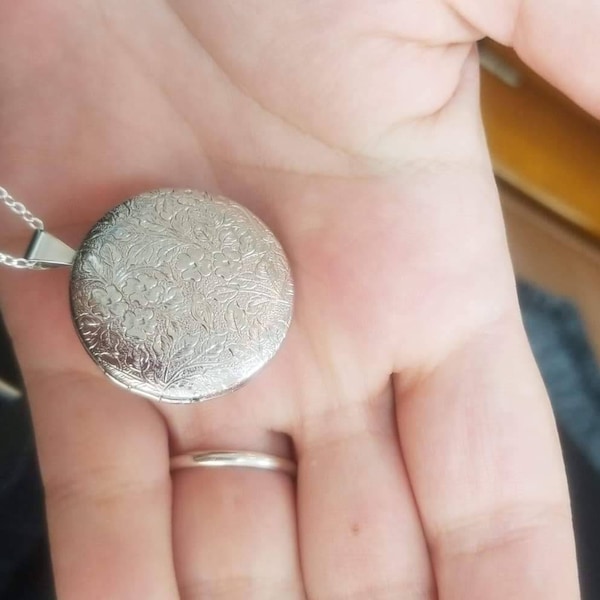 Silver Locket Sterling Chain, Jewelry Gifts for Women, Gold Necklace ...