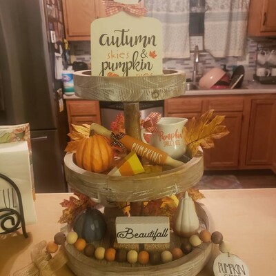 MINI CANDY CORN Chunky Wood Fall Decor Rustic - Etsy