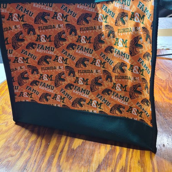 NCAA Florida A&M University Rattlers College Logo 100% Cotton Fabric by ...