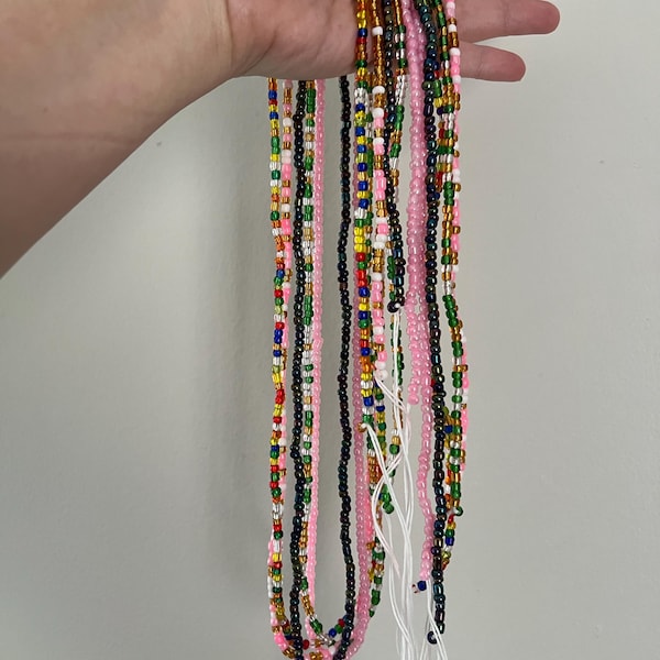 EARTH TONE Stackable BUNDLE Screw on Waist Beads, Waist Bead, Waist ...