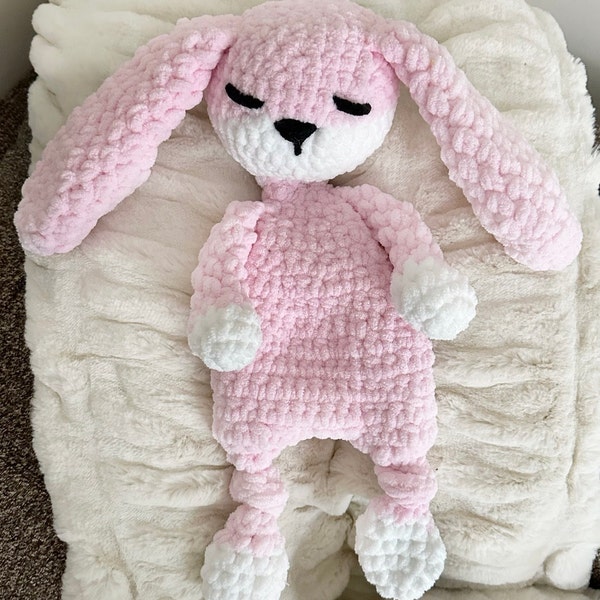 No-sew Basil Bunny Snuggler Crochet PATTERN || Bunny Amigurumi Snuggler ...
