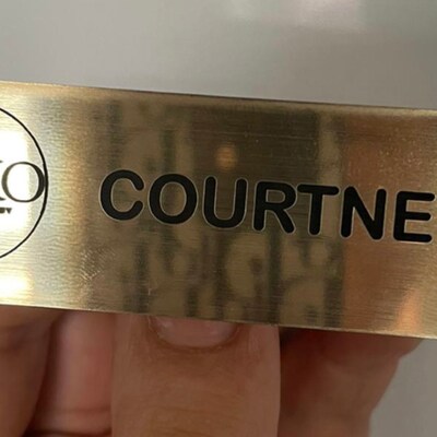 Personalised Premium Name Badge Staff ID Tag With Pin Design - Etsy UK