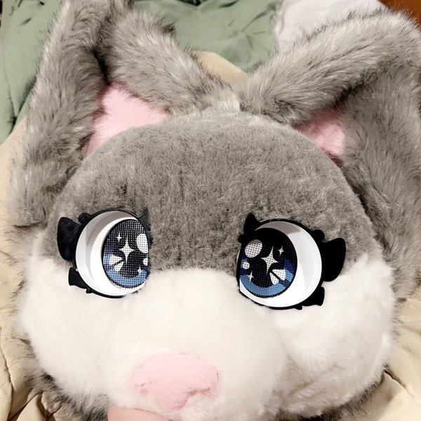 FREE SHIPPING 3D Printed Fursuit Costume Baby Doll Eyeblanks ...