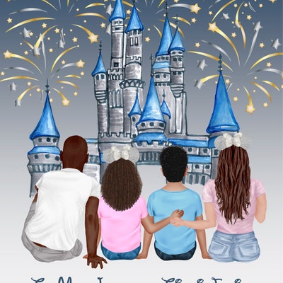Disney Princess Print // Disney Art // Disney Custom Portrait // Disney ...