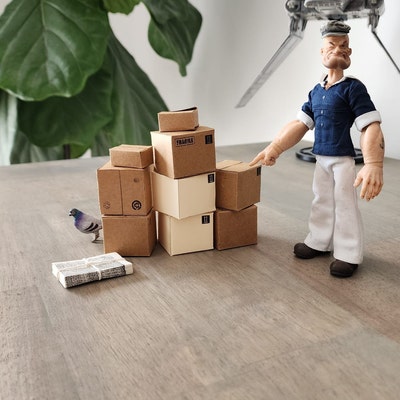 Printable Miniature Fast Food Box Fold Patterns: Fries, Cups, Chicken ...