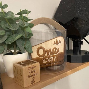 Personalized Baby Block New Baby Gift Birth Block Personalized Baby ...