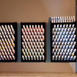 Wall Mounted Hobby Paint Storage Rack Vertical - Etsy