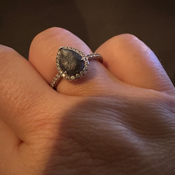 Round Shape Cremation Ashes Ring, Ashes Memorial Jewelry, Cremation ...