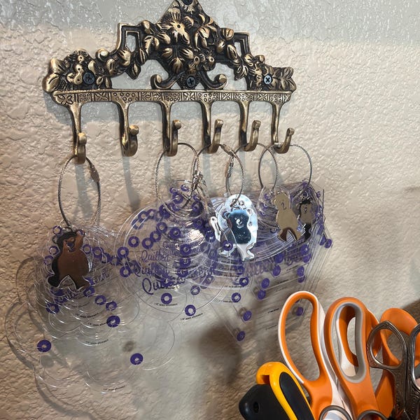 Antique Brass Victorian Floral Brass Hooks / Vintage Wall Hooks Hangers ...